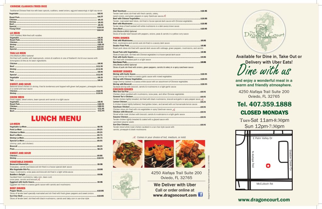 Menu – The Dragon Court